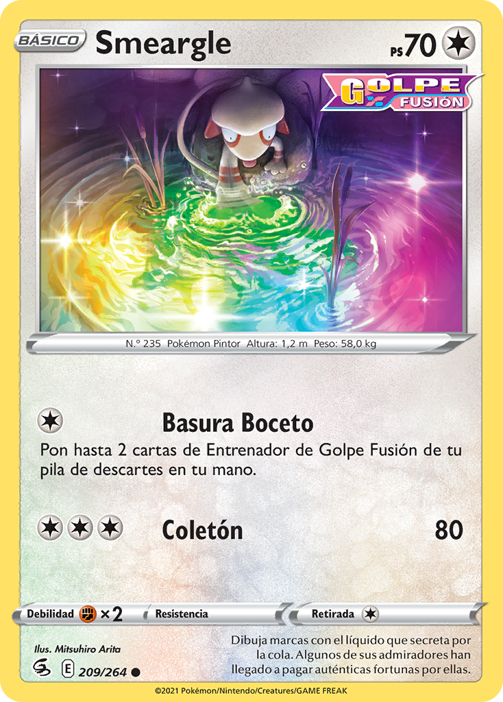 Smeargle (Golpe Fusión TCG) - WikiDex, la enciclopedia Pokémon