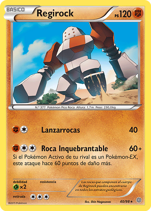Regirock (Antiguos Orígenes TCG) - WikiDex, la enciclopedia Pokémon