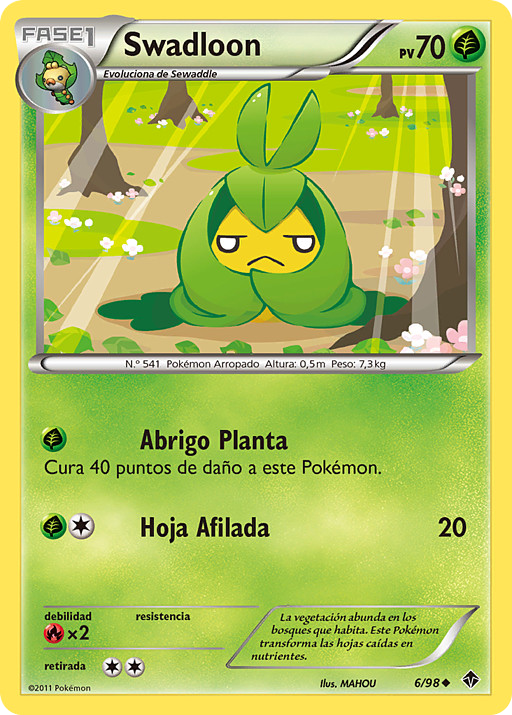 Swadloon (Fuerzas Emergentes 6 TCG) - WikiDex, la enciclopedia Pokémon