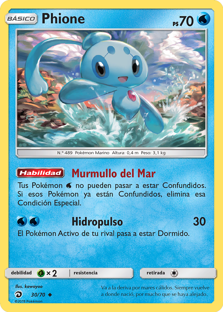 Phione (Majestad de Dragones TCG) - WikiDex, la enciclopedia Pokémon
