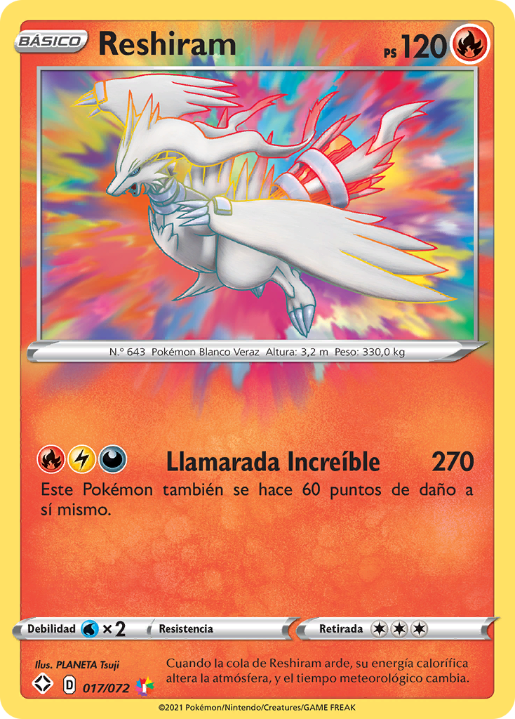 Reshiram (Destinos Brillantes TCG) - WikiDex, la enciclopedia Pokémon