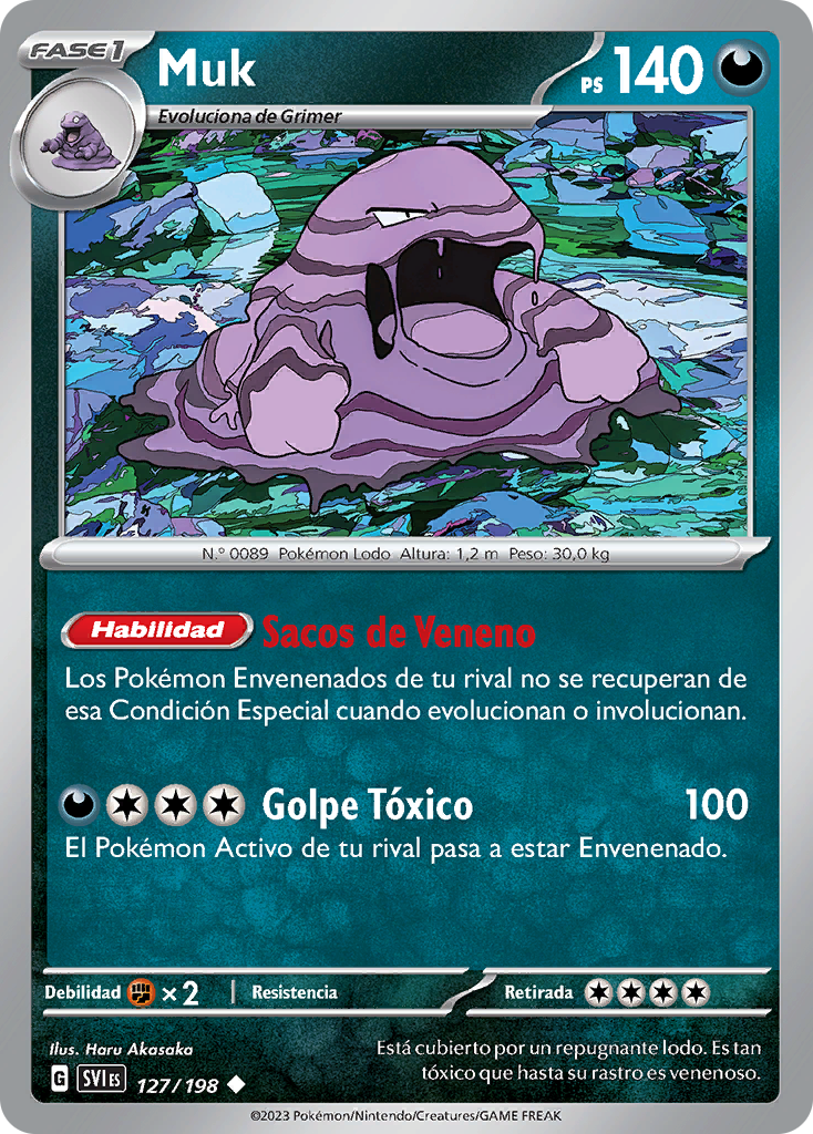 Muk (Escarlata y Púrpura TCG) - WikiDex, la enciclopedia Pokémon