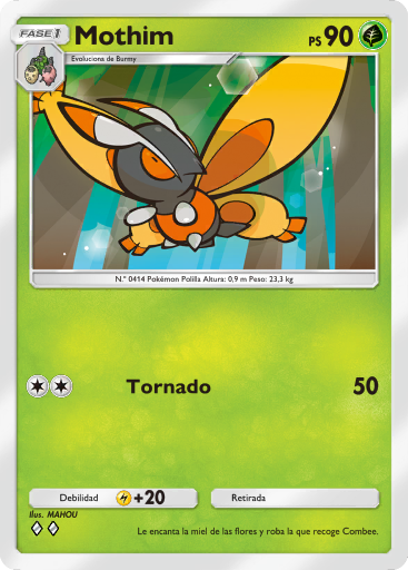 Mothim (Luz Triunfal TCG Pocket) - WikiDex, la enciclopedia Pokémon