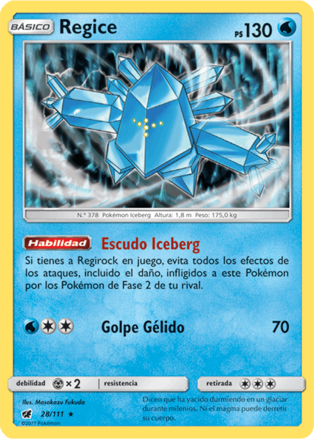 Regice (Invasión Carmesí TCG) - WikiDex, la enciclopedia Pokémon