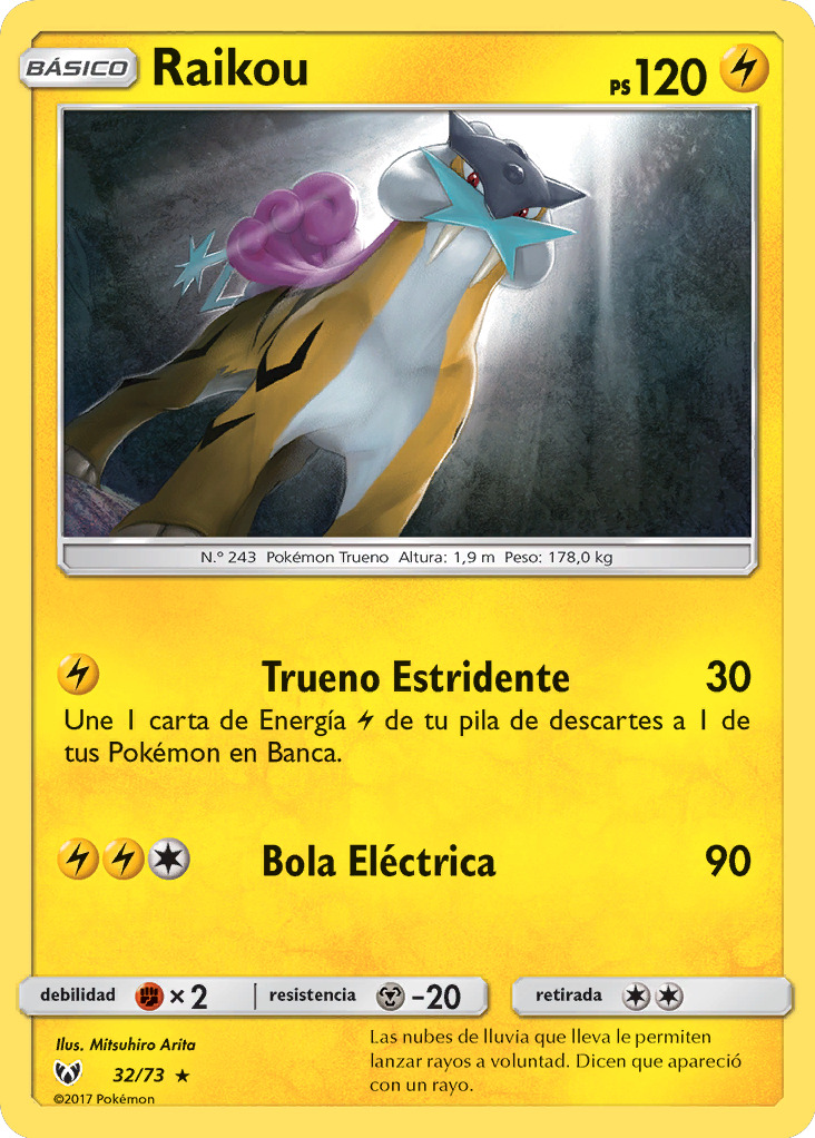 Raikou (Leyendas Luminosas TCG) - WikiDex, la enciclopedia Pokémon