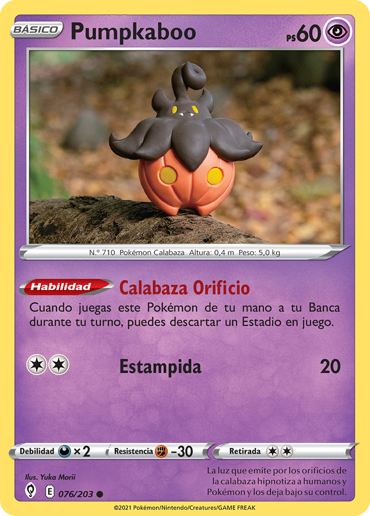 Pumpkaboo (Cielos Evolutivos TCG) - WikiDex, la enciclopedia Pokémon
