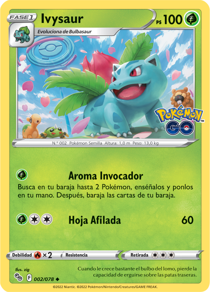 Ivysaur (Pokémon GO TCG) - WikiDex, la enciclopedia Pokémon