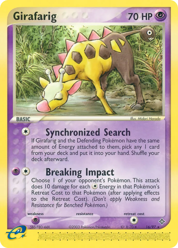 Girafarig (Dragon TCG) - WikiDex, la enciclopedia Pokémon