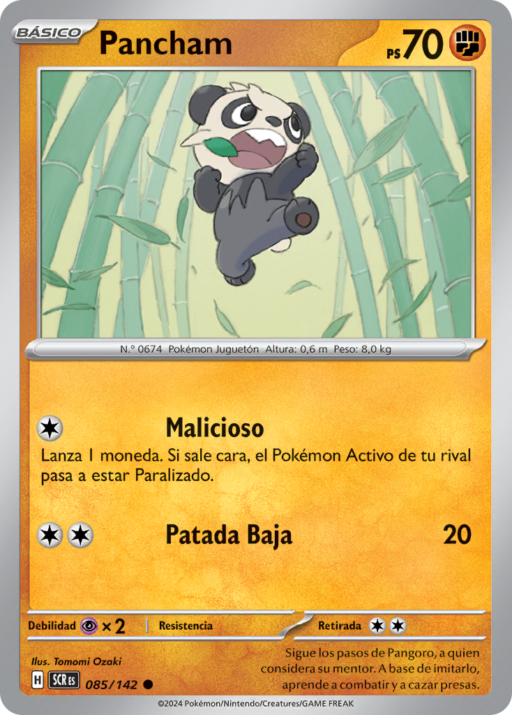 Pancham (Corona Astral TCG) - WikiDex, la enciclopedia Pokémon