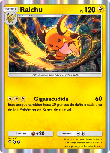 Raichu (La Isla Singular TCG Pocket) - WikiDex, la enciclopedia Pokémon