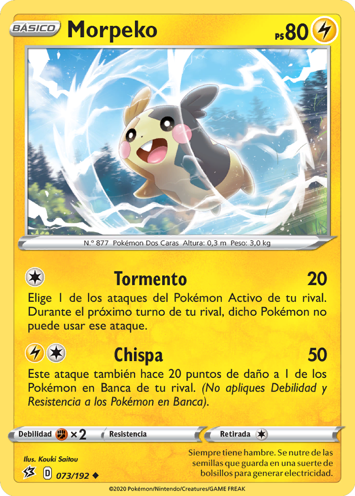 Morpeko (Choque Rebelde TCG) - WikiDex, la enciclopedia Pokémon