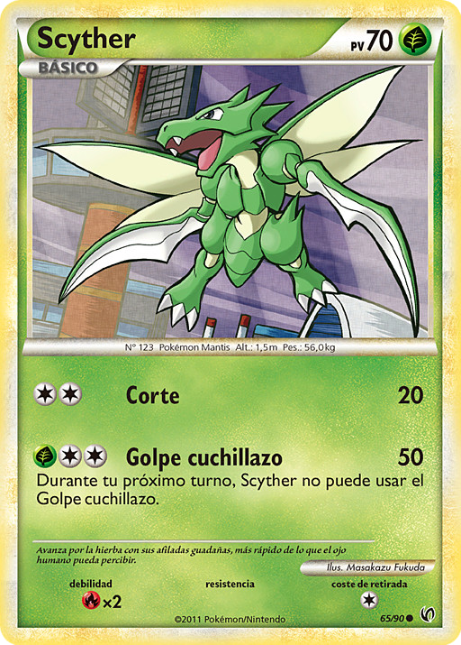 Scyther (Intrépidos 65 TCG) - WikiDex, la enciclopedia Pokémon