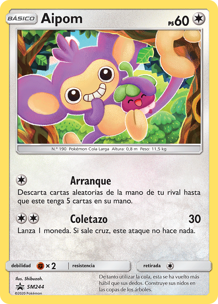 Aipom (SM Promo 244 TCG) - WikiDex, la enciclopedia Pokémon