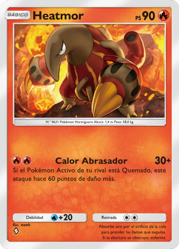 Heatmor (Saber Marino y Celeste TCG Pocket) - WikiDex, la enciclopedia ...