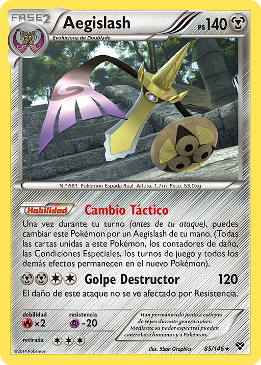 Aegislash (XY 85 TCG) - WikiDex, la enciclopedia Pokémon