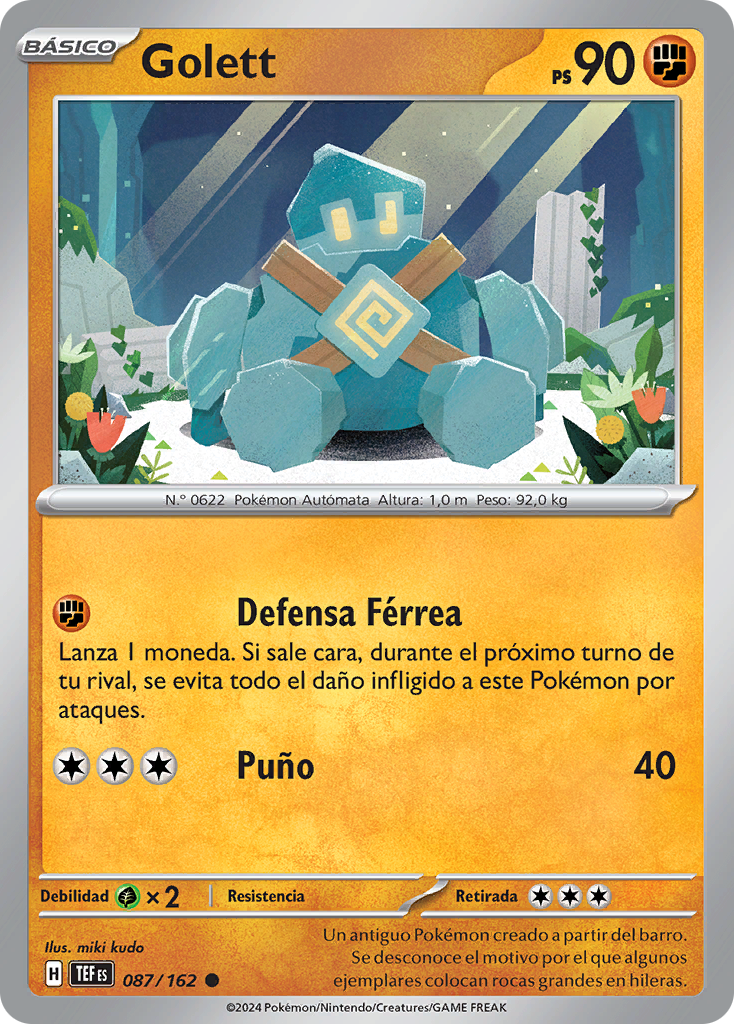 Golett (Fuerzas Temporales TCG) - WikiDex, la enciclopedia Pokémon
