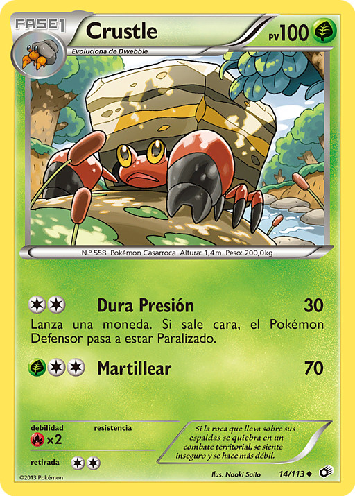 Crustle (Tesoros Legendarios TCG) - WikiDex, la enciclopedia Pokémon