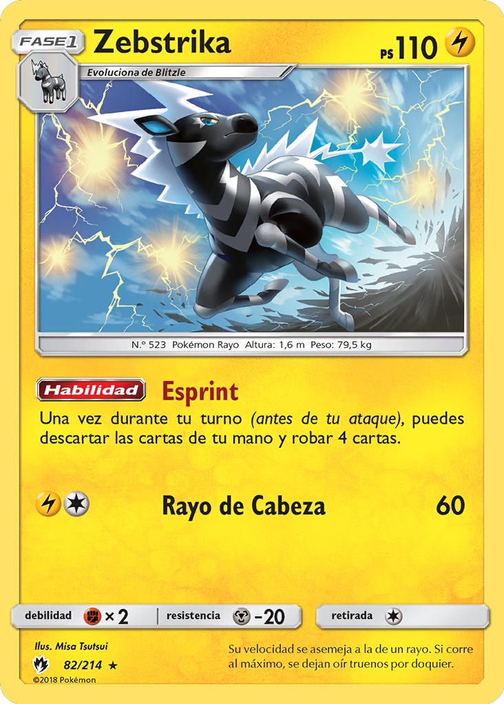 Zebstrika (Truenos Perdidos TCG) - WikiDex, la enciclopedia Pokémon