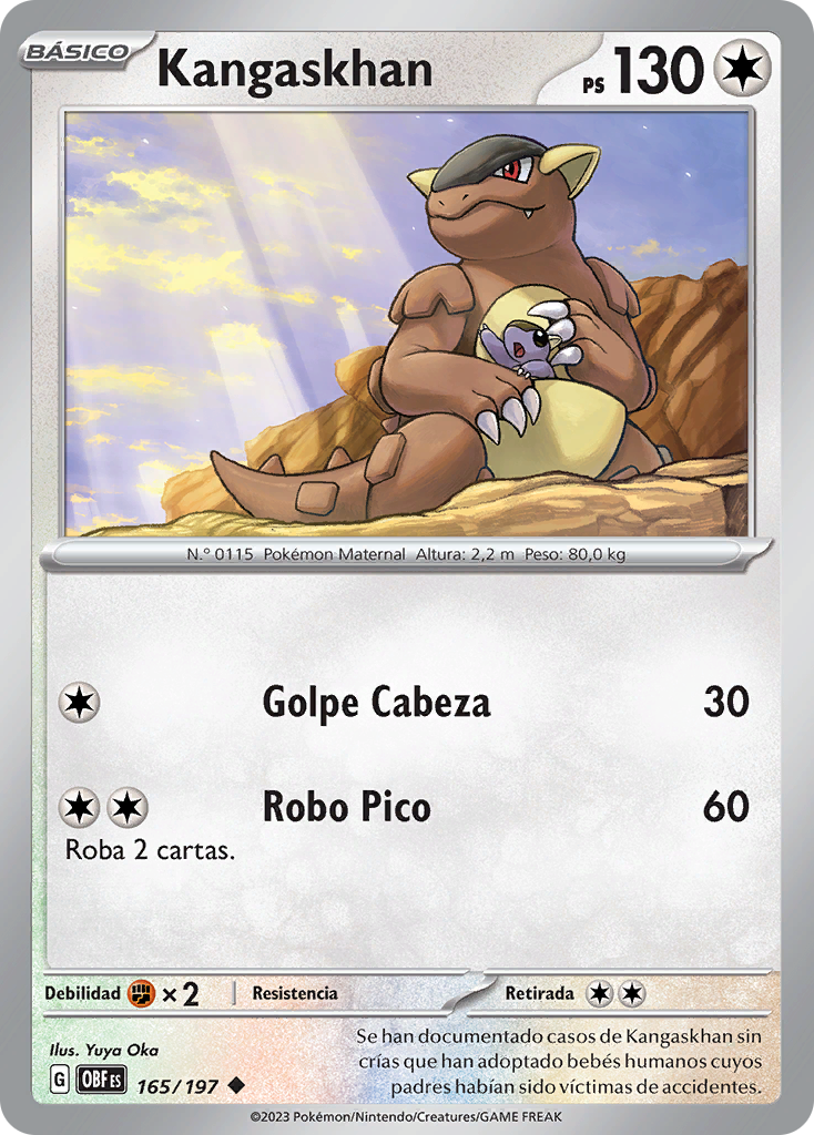 Kangaskhan (Llamas Obsidianas TCG) - WikiDex, la enciclopedia Pokémon