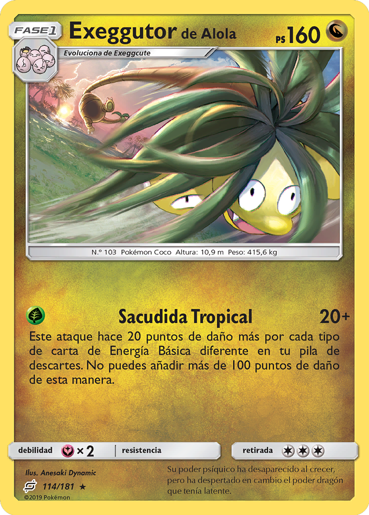 Exeggutor de Alola (Unión de Aliados 114 TCG) - WikiDex, la ...