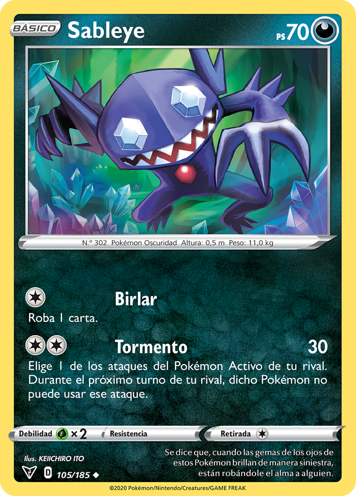 Sableye (Voltaje Vívido TCG) - WikiDex, la enciclopedia Pokémon
