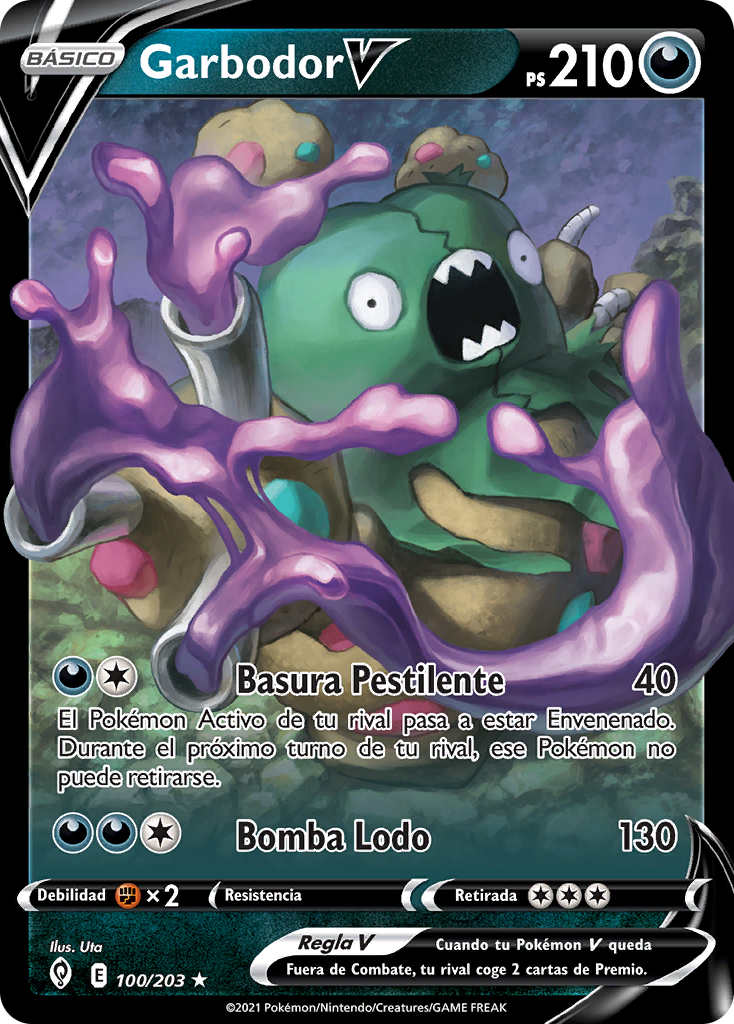 Garbodor V (Cielos Evolutivos TCG) - WikiDex, la enciclopedia Pokémon