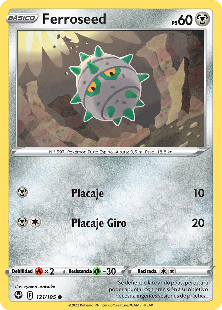 Ferroseed (Tempestad Plateada TCG) - WikiDex, la enciclopedia Pokémon
