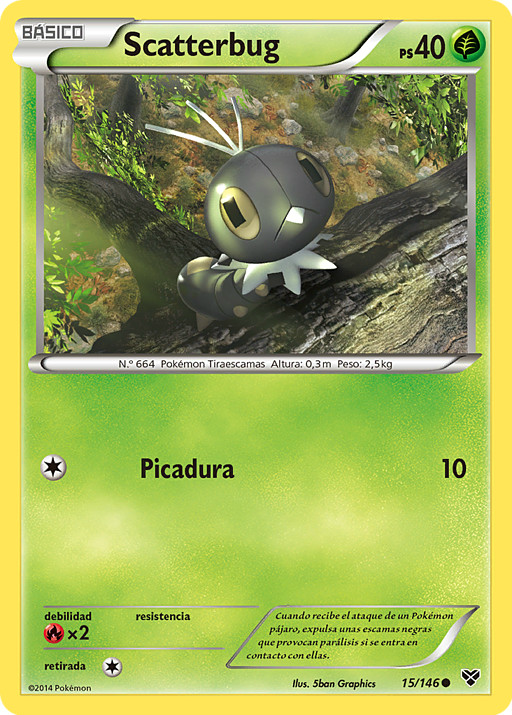 Scatterbug (XY TCG) - WikiDex, la enciclopedia Pokémon