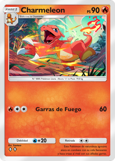 Charmeleon (Genes Formidables TCG Pocket) - WikiDex, la enciclopedia Pokémon