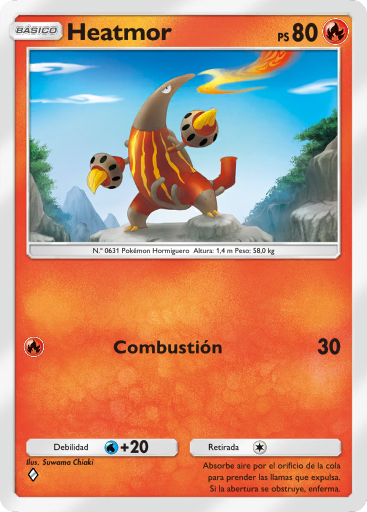 Heatmor (Genes Formidables TCG Pocket) - WikiDex, la enciclopedia Pokémon