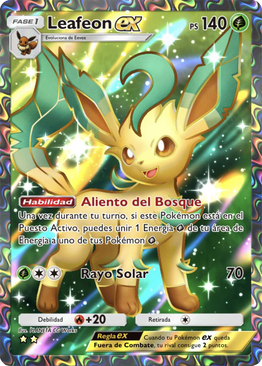Leafeon ex (Luz Triunfal TCG Pocket) - WikiDex, la enciclopedia Pokémon
