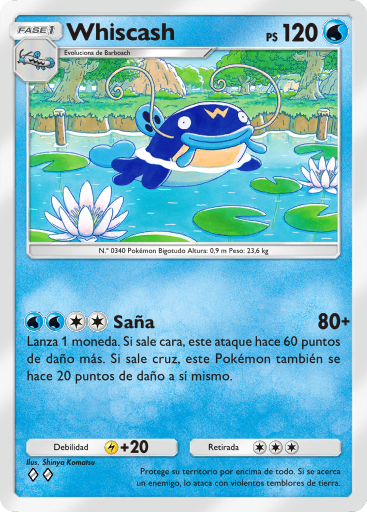 Whiscash (Luz Triunfal TCG Pocket) - WikiDex, la enciclopedia Pokémon