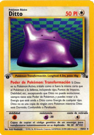 Ditto (Fósil TCG) - WikiDex, la enciclopedia Pokémon