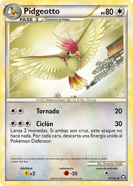 Pidgeotto (Triunfadores TCG) - WikiDex, la enciclopedia Pokémon