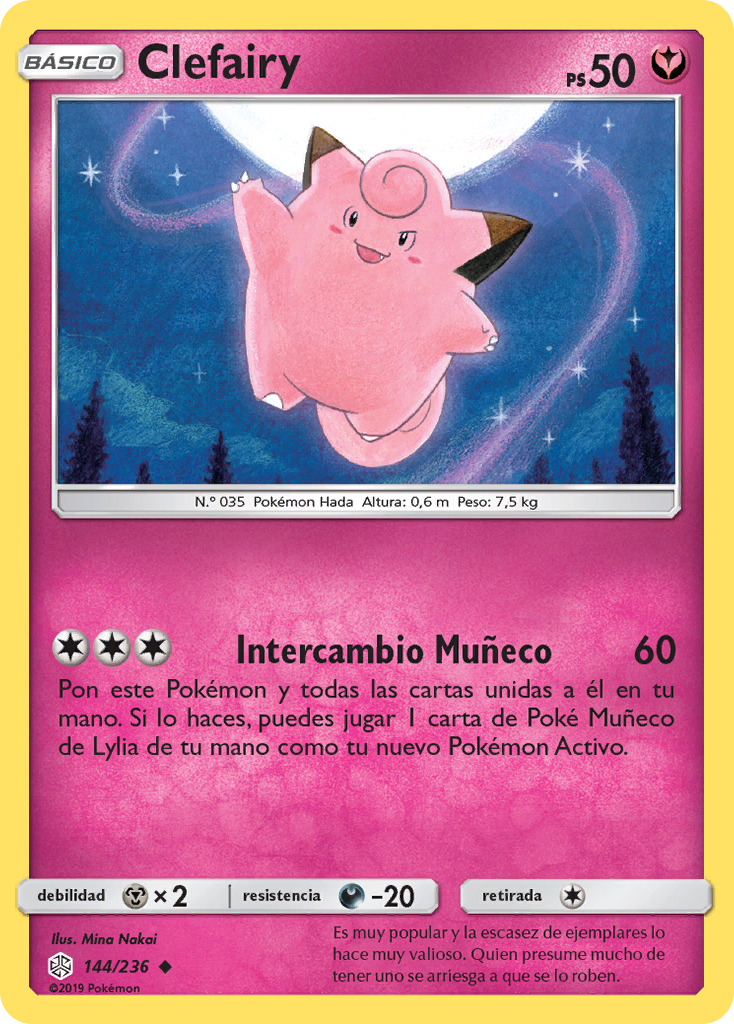 Clefairy (Eclipse Cósmico TCG) - WikiDex, la enciclopedia Pokémon
