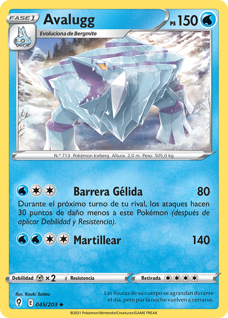 Avalugg (Cielos Evolutivos TCG) - WikiDex, la enciclopedia Pokémon