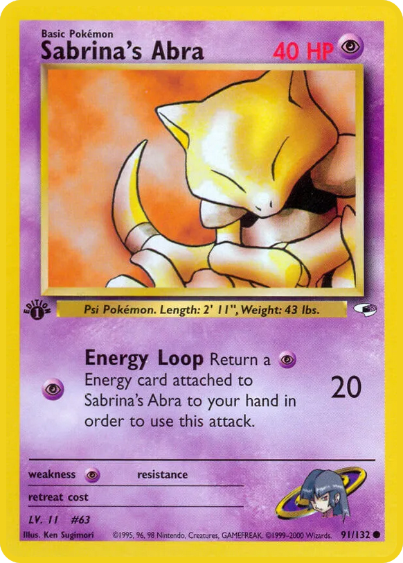 Sabrina's Abra (Gym Heroes TCG) - WikiDex, la enciclopedia Pokémon