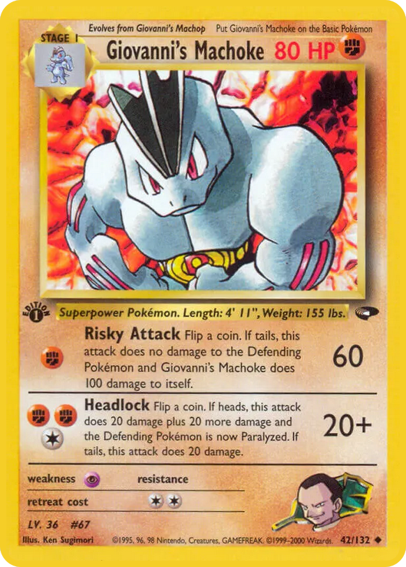 Giovanni's Machoke (Gym Challenge TCG) - WikiDex, la enciclopedia Pokémon