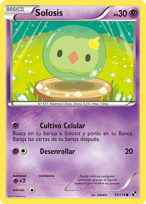 Solosis (Negro y Blanco TCG) - WikiDex, la enciclopedia Pokémon