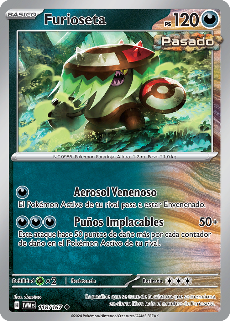 Furioseta (Mascarada Crepuscular TCG) - WikiDex, la enciclopedia Pokémon