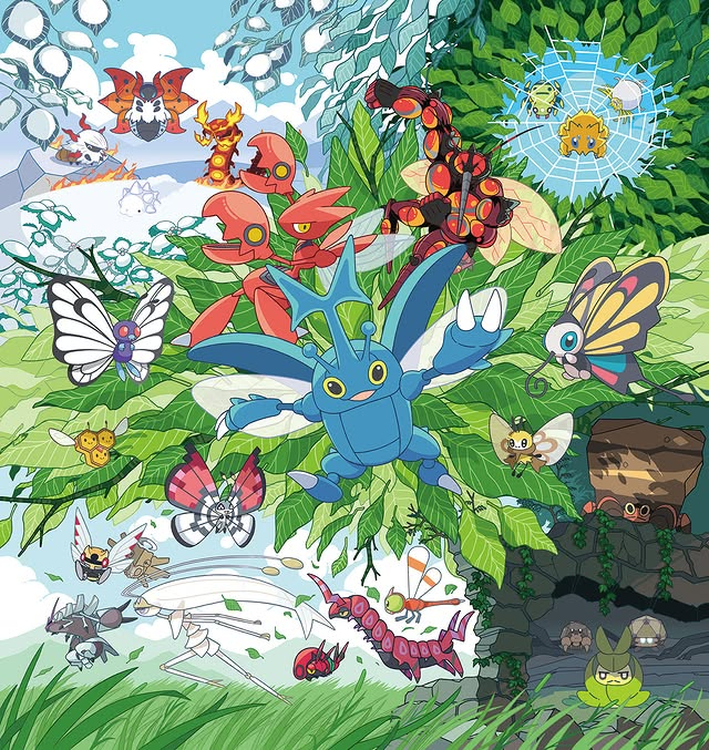 Archivo:Ilustración de Pokémon de tipo bicho.png - WikiDex, la ...