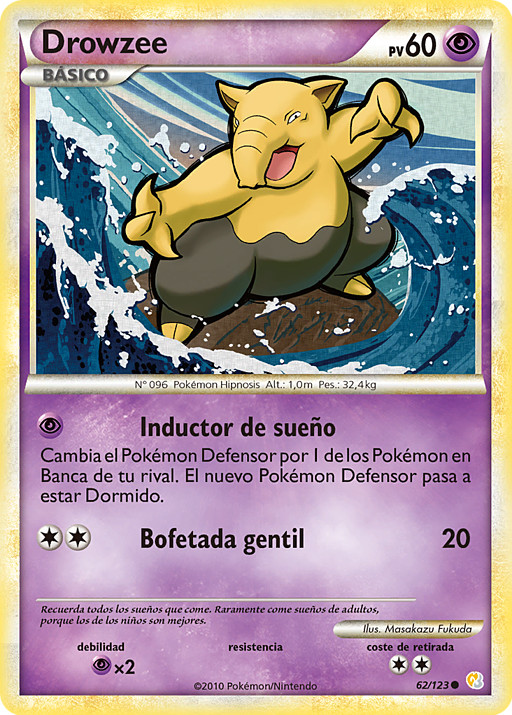 Drowzee (HeartGold & SoulSilver TCG) - WikiDex, la enciclopedia Pokémon