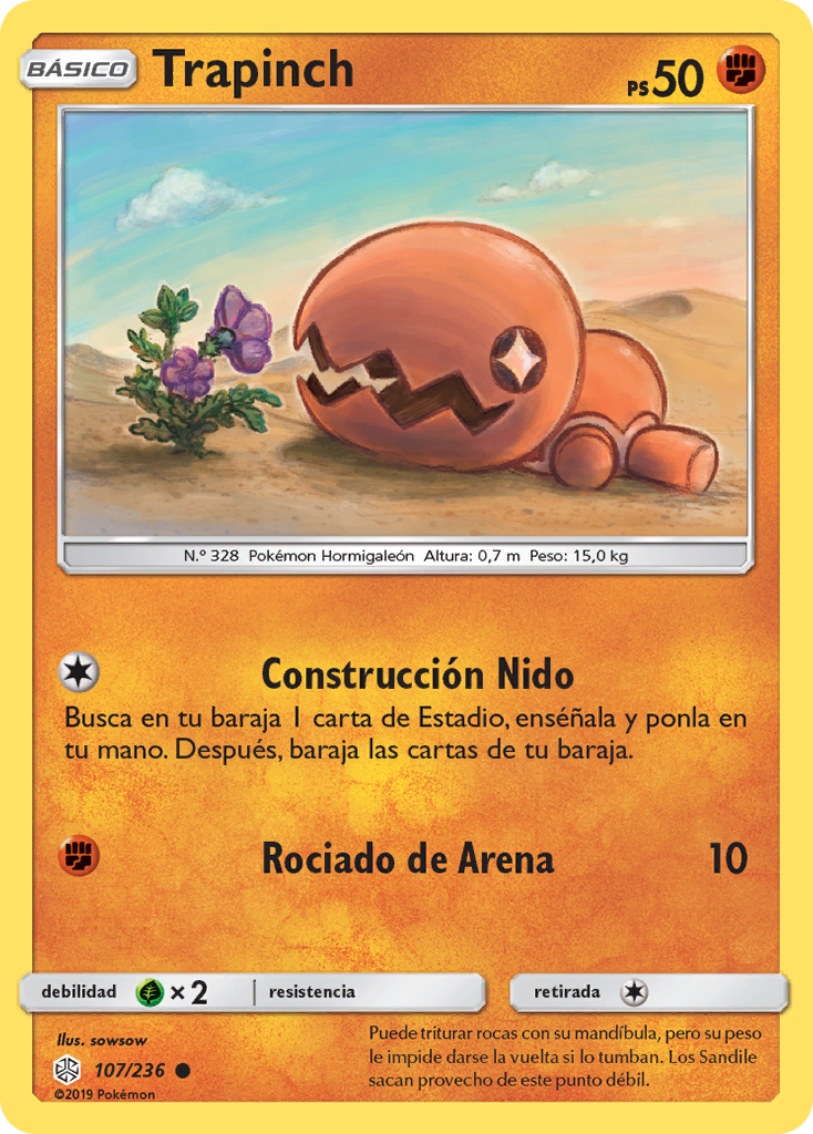 Trapinch (Eclipse Cósmico 107 TCG) - WikiDex, la enciclopedia Pokémon