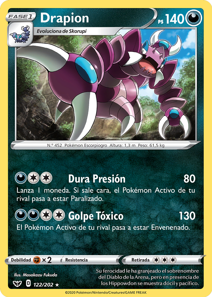 Drapion (Espada y Escudo TCG) - WikiDex, la enciclopedia Pokémon