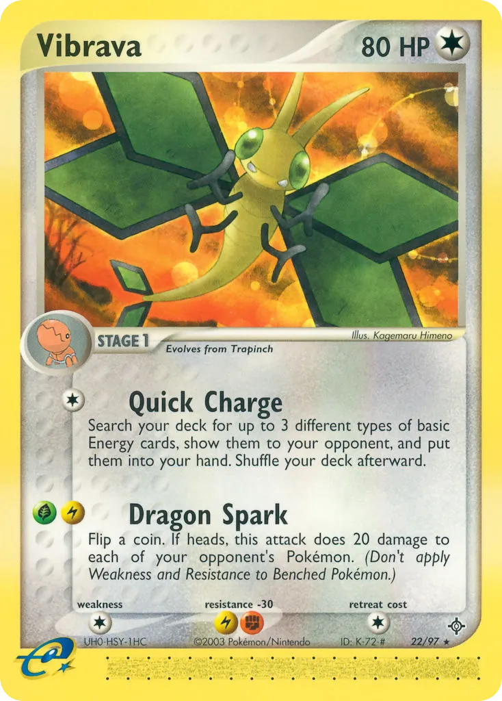 Vibrava (Dragon 22 TCG) - WikiDex, la enciclopedia Pokémon