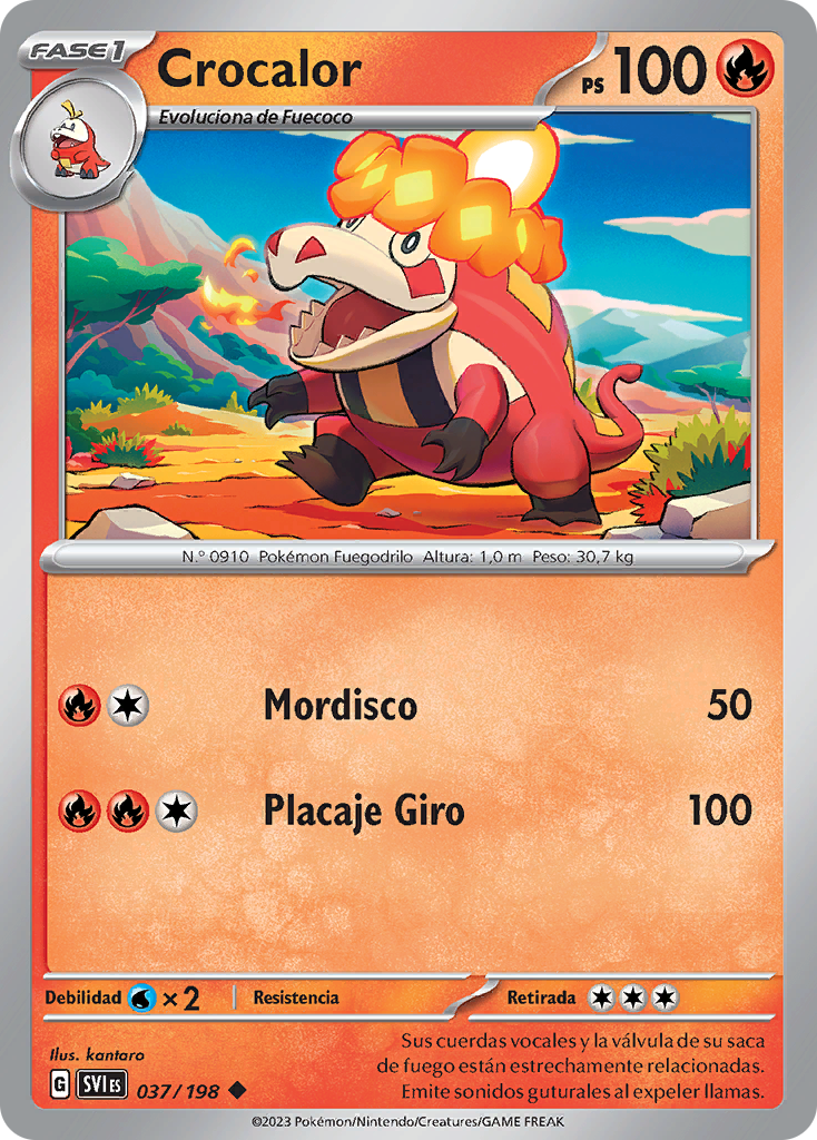 Crocalor (Escarlata y Púrpura TCG) - WikiDex, la enciclopedia Pokémon