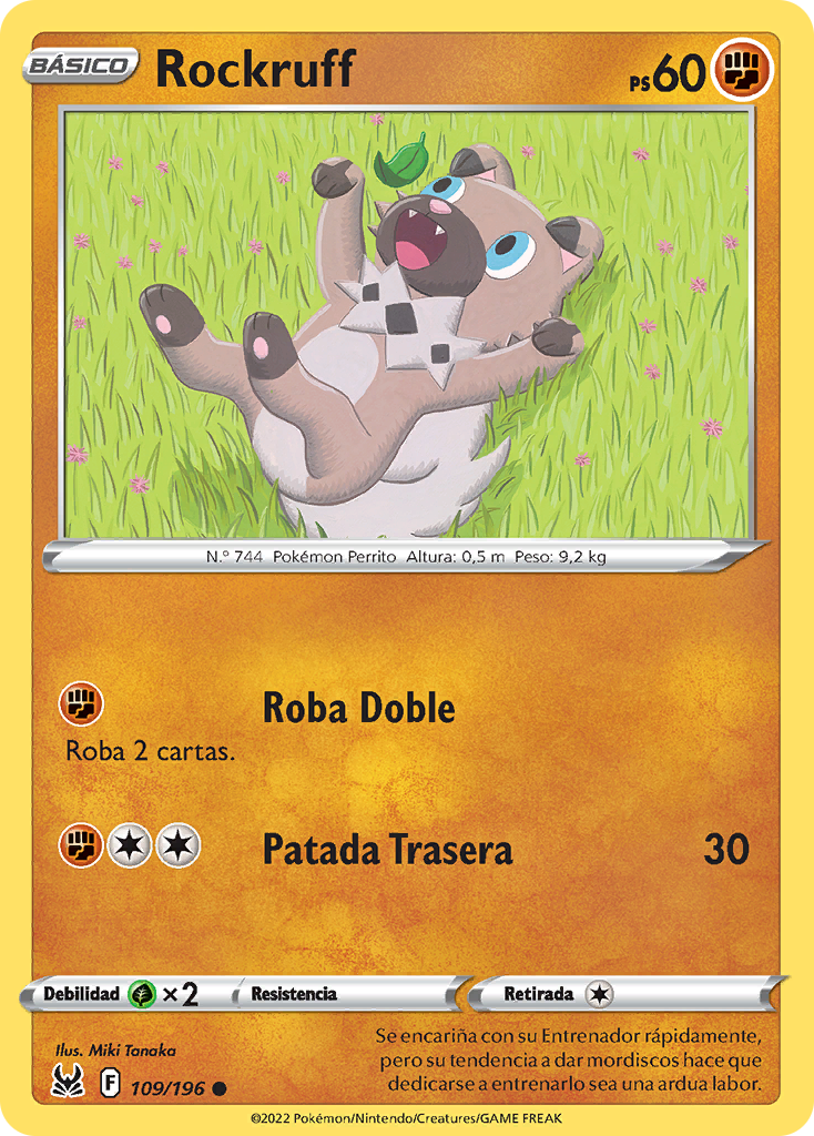 Rockruff (Origen Perdido TCG) - WikiDex, la enciclopedia Pokémon