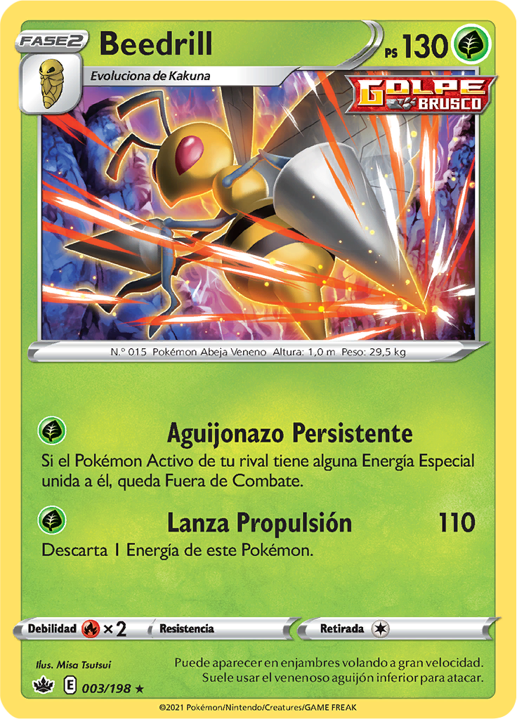 Beedrill (Reinado Escalofriante TCG) - WikiDex, la enciclopedia Pokémon
