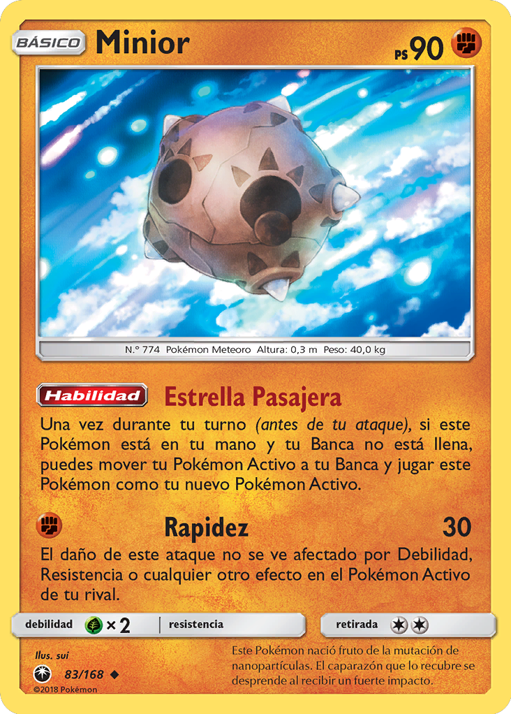 Minior (Tormenta Celestial TCG) - WikiDex, la enciclopedia Pokémon