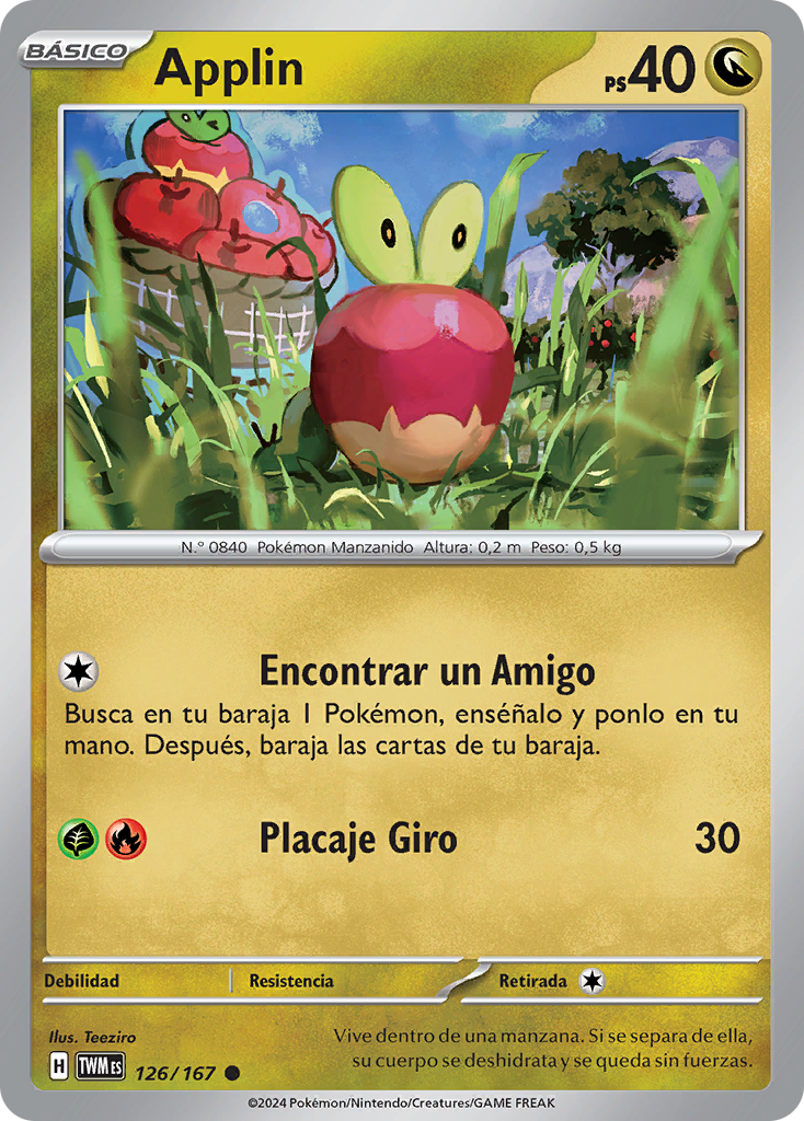 Applin (Mascarada Crepuscular 126 TCG) - WikiDex, la enciclopedia Pokémon